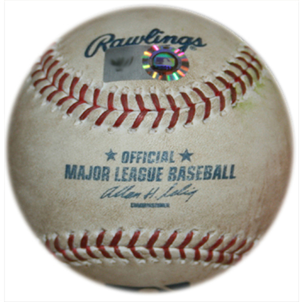 Game Used Baseball - Jake Buchanan to Matthew den Dekker - Double - 6th ...