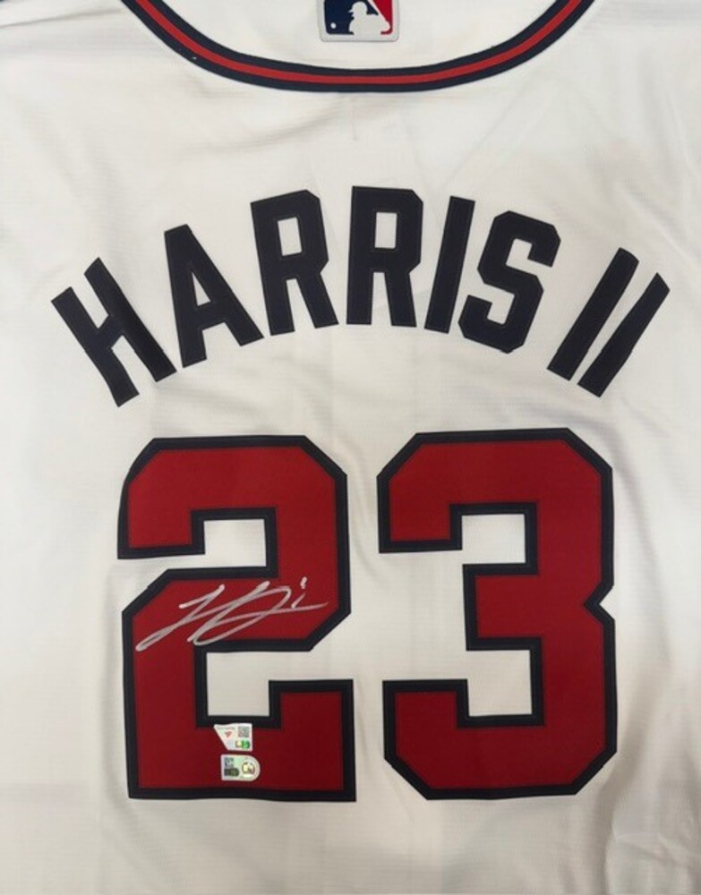 Michael Harris II Autographed White Braves Replica Jersey | MLB Auctions