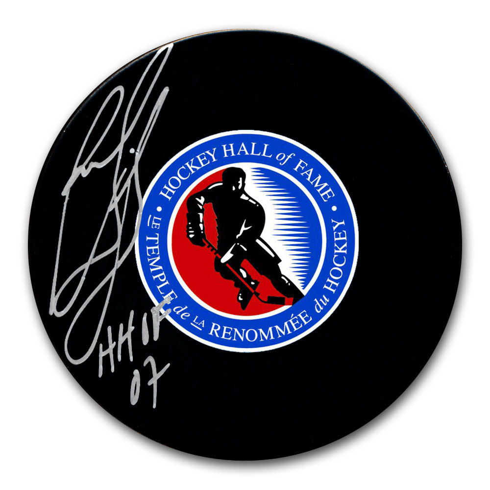 Ron Francis Hockey Hall of Fame HOF Autographed Puck - NHL Auctions