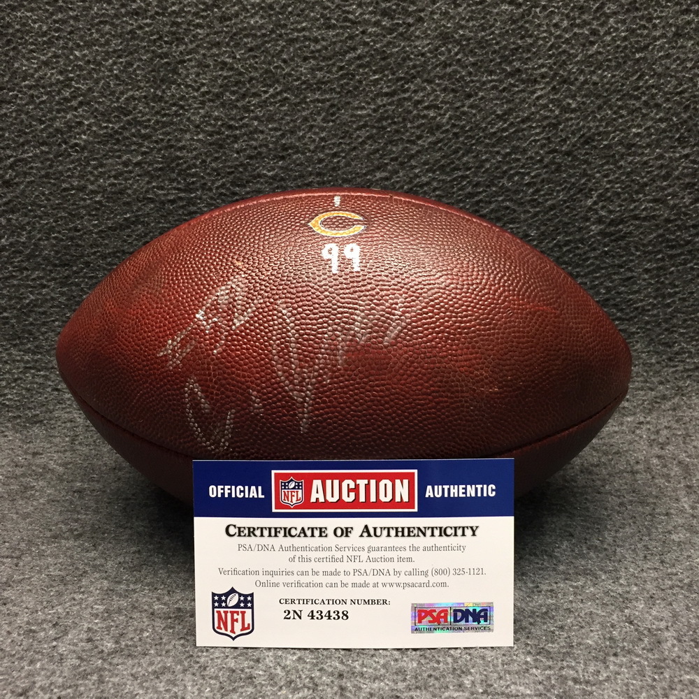 STS - BEARS CHRISTIAN JONES SIGNED AND GAME USED FOOTBALL W/ STS RIBBON ...