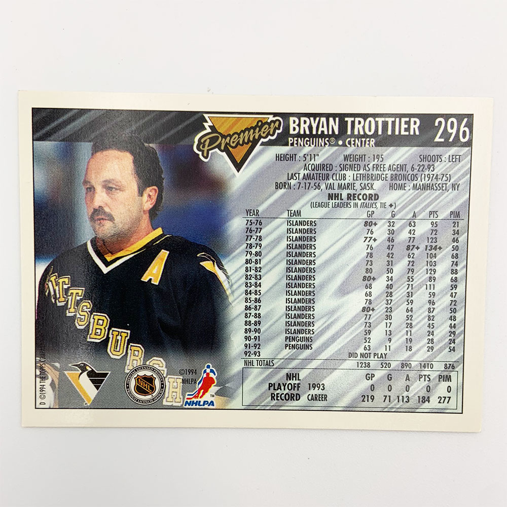 Bryan Trottier Autographed 1993-94 Premier Hockey Card - NHL Auctions