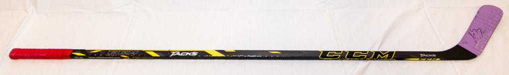 Autographed Pavel Datsyuk Hockey Fights Cancer Stick Used During ...