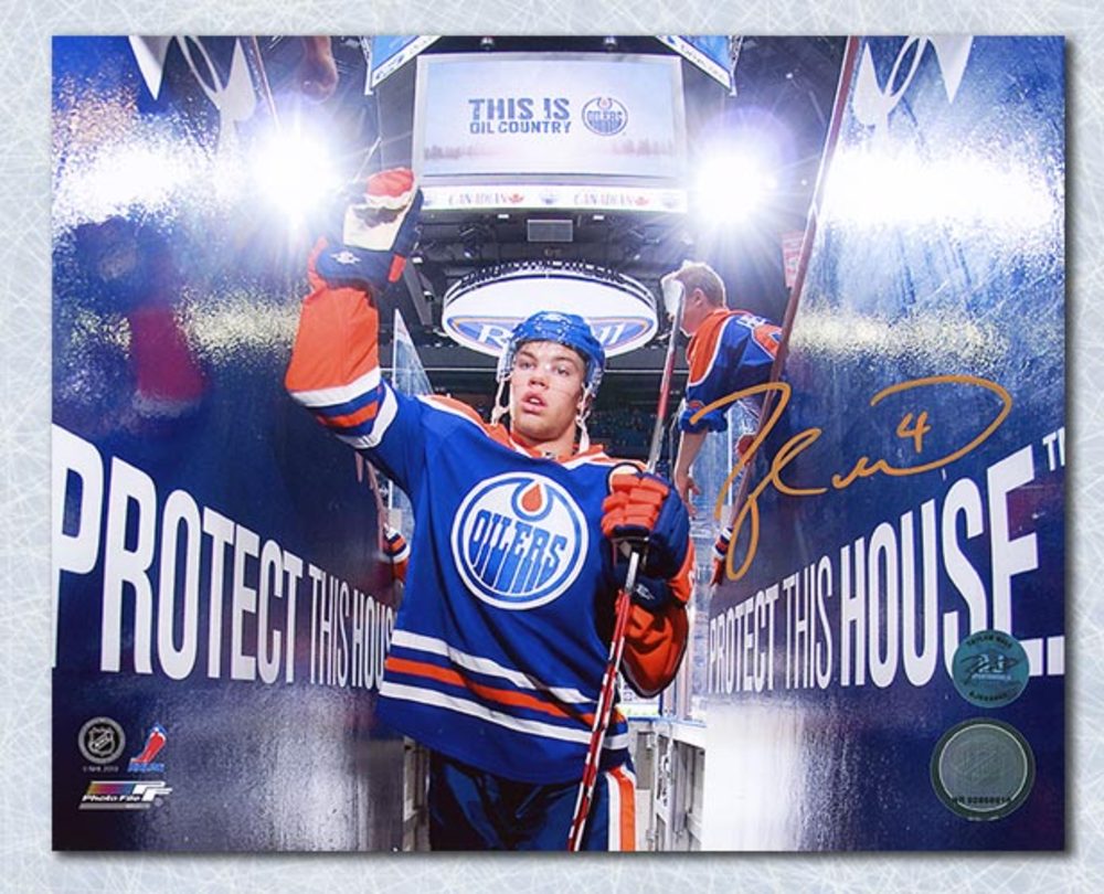 Taylor Hall Edmonton Oilers Autographed Oil Country 16x20 Photo - NHL ...