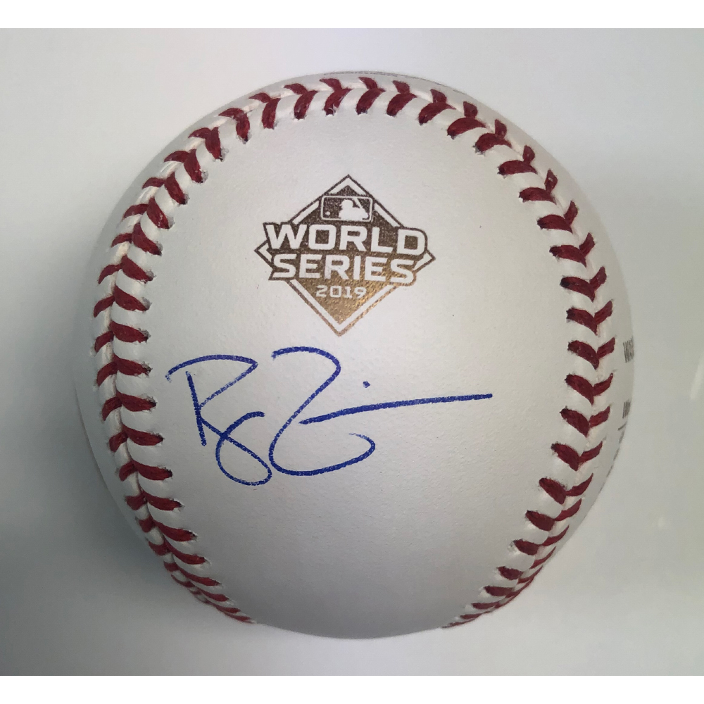 Ryan Zimmerman Autographed 2019 WS Logo (Gold Stats) Baseball | MLB ...