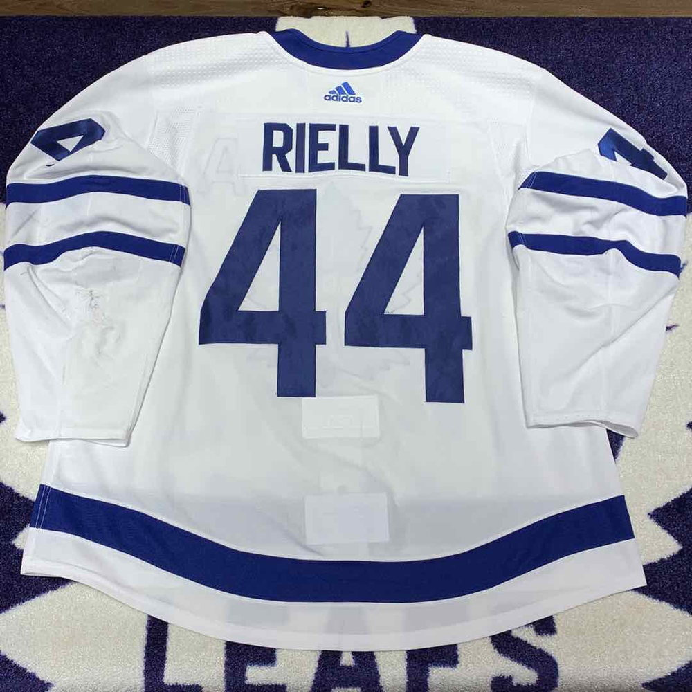 Morgan Rielly 2019-20 Set 1 Away Game Worn Jersey | Real Sports Auction