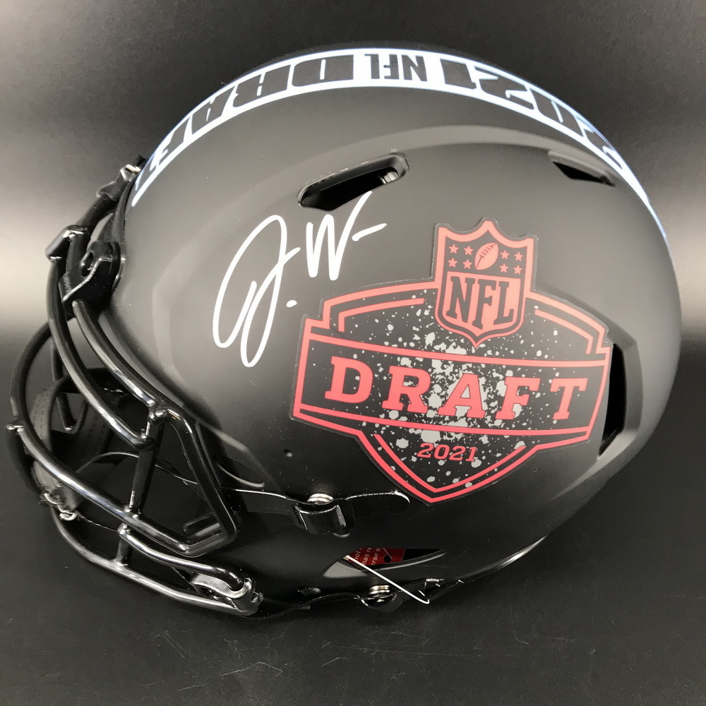 NFL - Dolphins Jaylen Waddle Signed Authentic Speed Helmet with 2021 ...