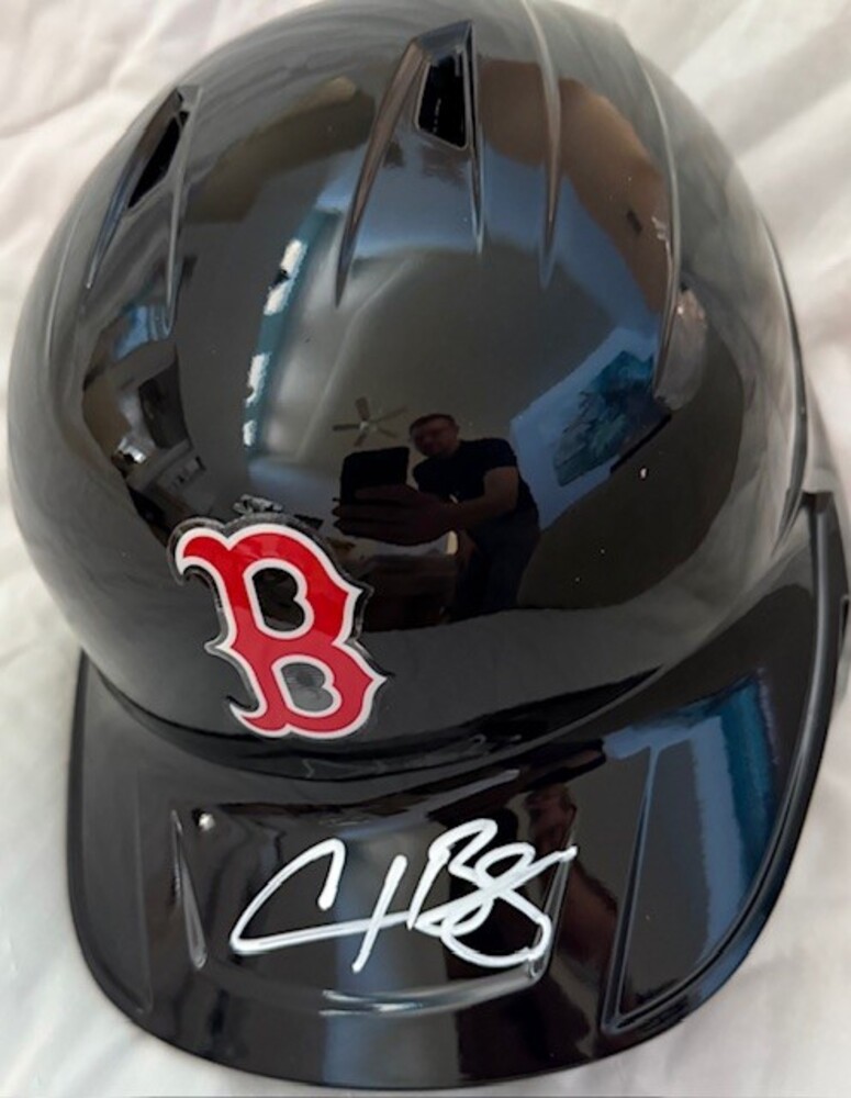 Alex Bregman Autographed Red Sox Helmet | MLB Auctions