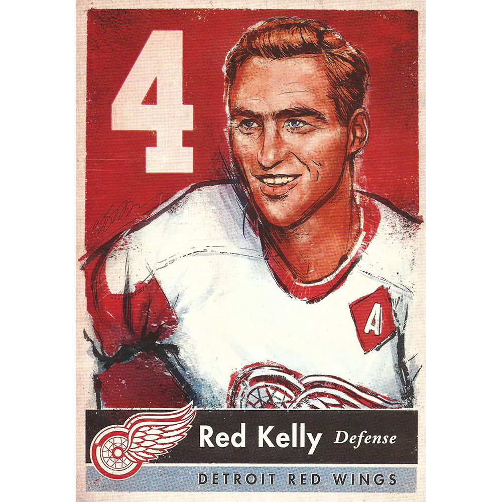 Red Kelly Detroit Red Wings Jumbo Card - NHL Auctions