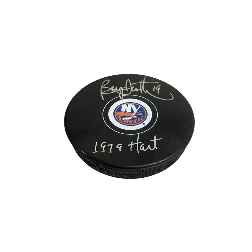 BRYAN TROTTIER Signed New York Islanders Inscr. "1979 Hart" Puck (Exact ...