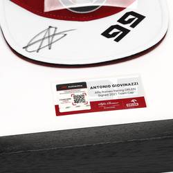 Antonio Giovinazzi 2021 Framed Signed Cap | F1 Authentics