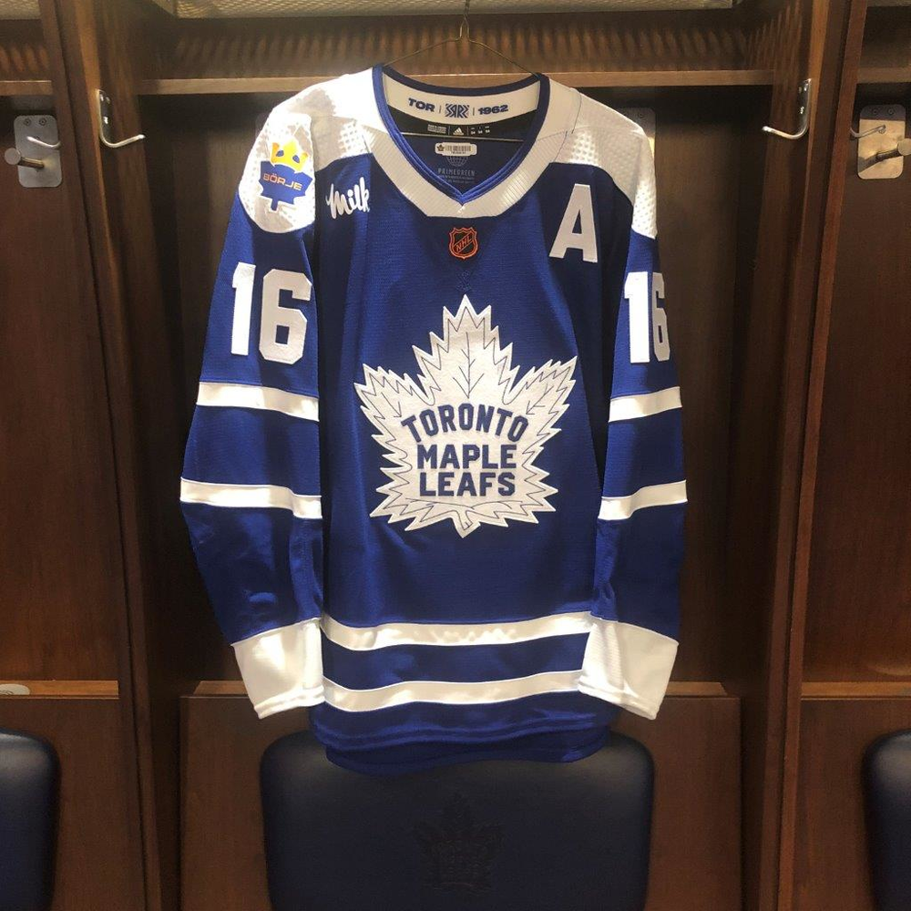 #16 "A" Mitchell Marner 2022-23 Reverse Retro Game Worn Sweater w ...
