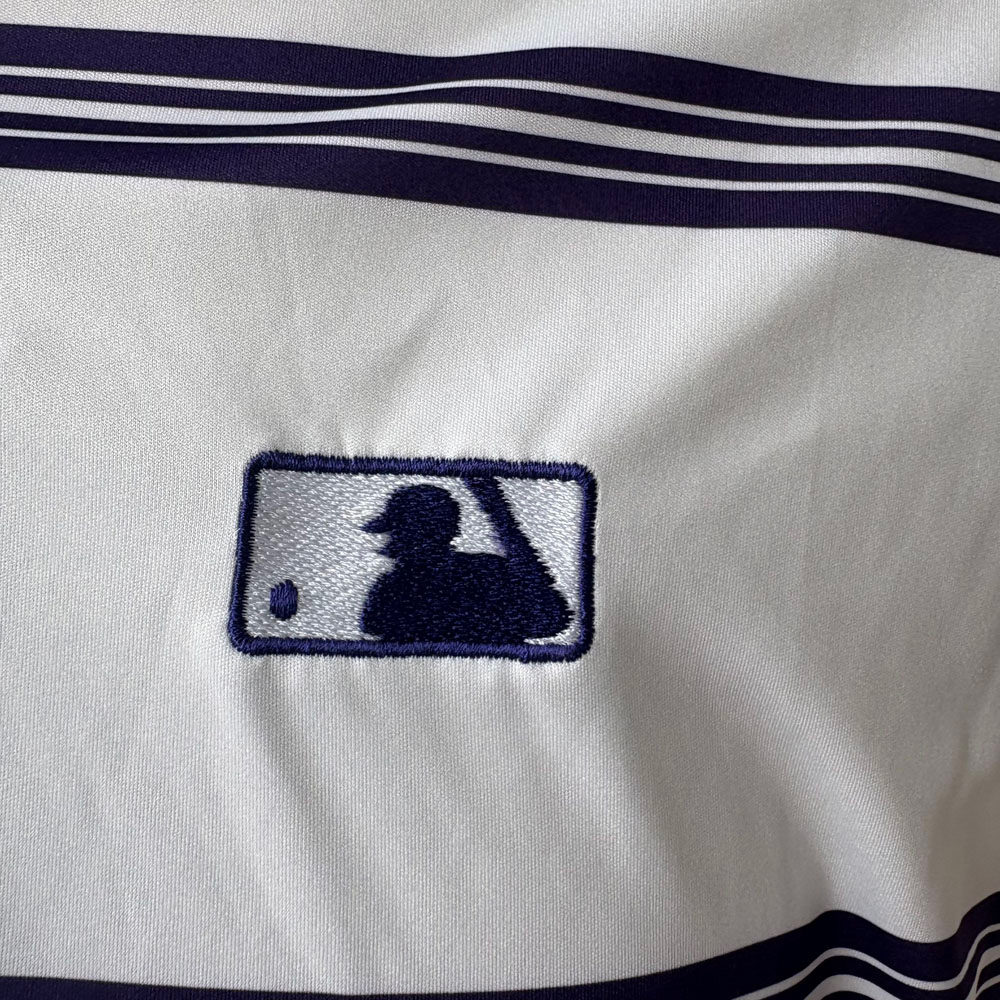 UMPS CARE AUCTION: Antigua Groove MLB Logo White with Purple Polo, Men ...