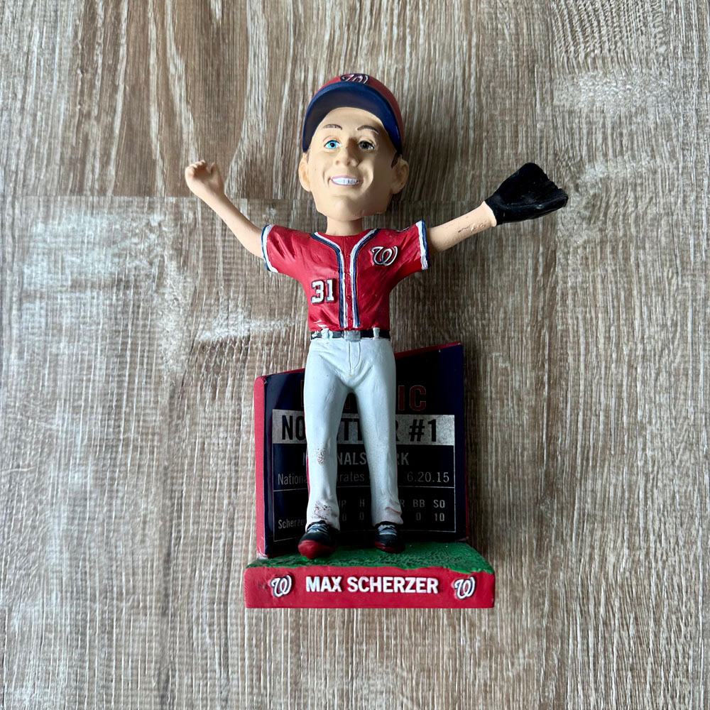 UMPS CARE AUCTION: Max Scherzer Historic Domination Bobblehead | MLB ...