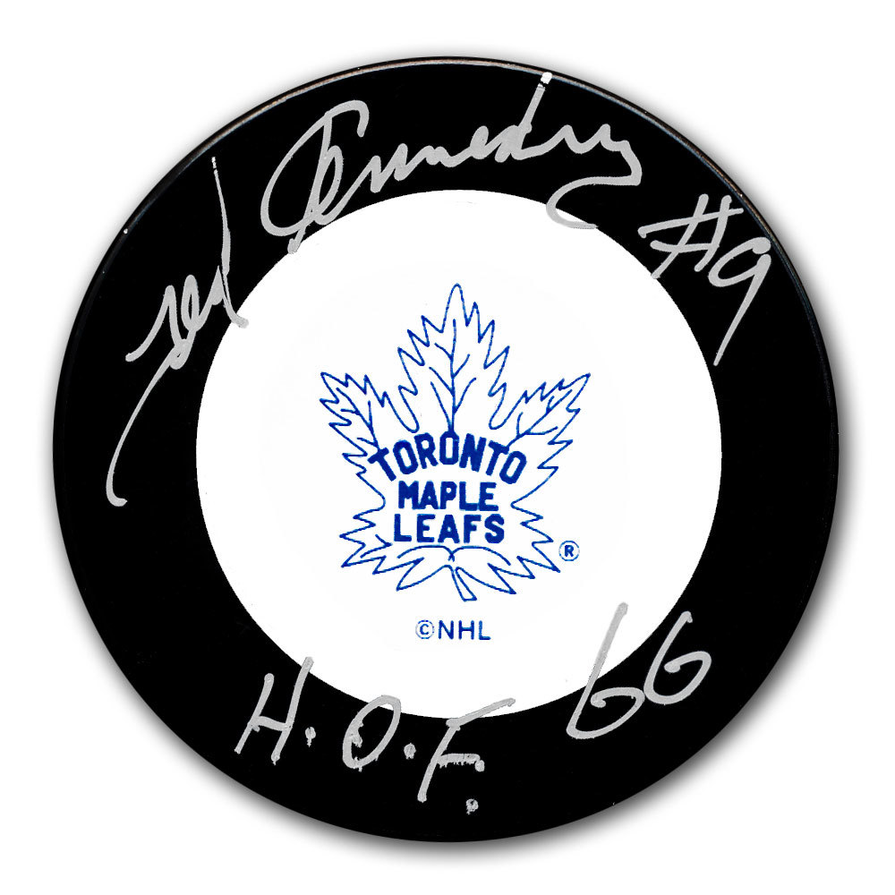 Ted Kennedy Toronto Maple Leafs HOF Autographed Puck - NHL Auctions