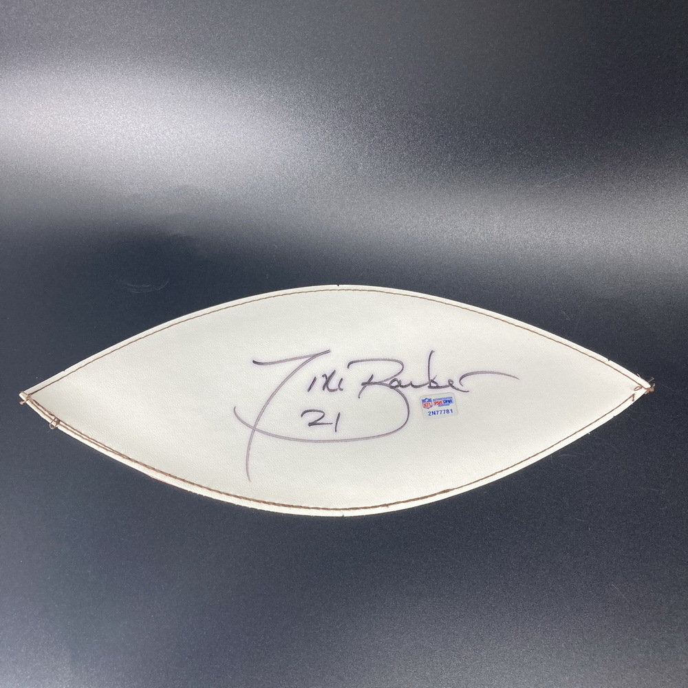 NFL - Giants Tiki Barber Signed White Panel | The official auction site ...