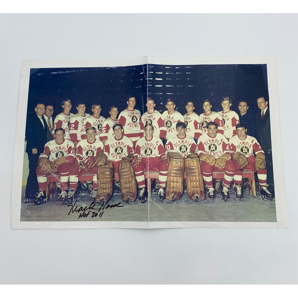 Mark Howe Autographed Junior Team 11X17 Photo - NHL Auctions