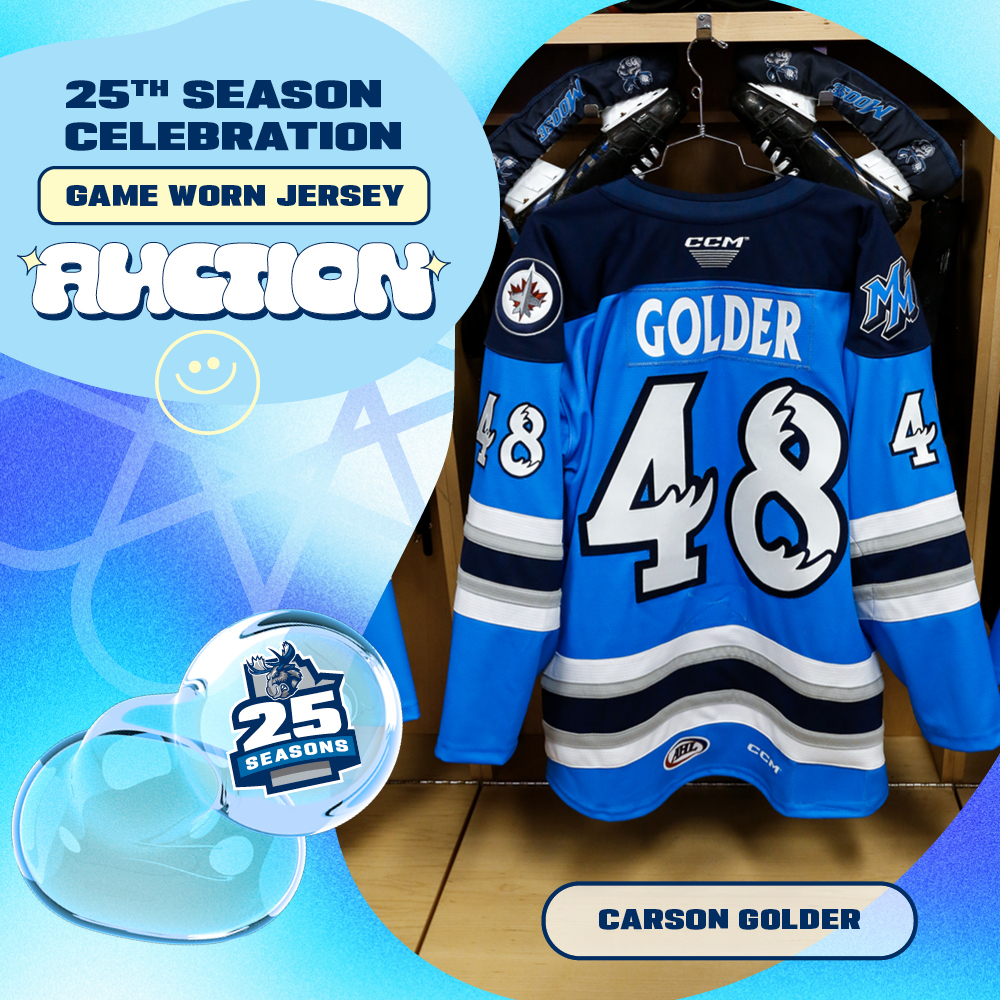 CARSON GOLDER Team Issued 25th Season Jersey - NHL Auctions