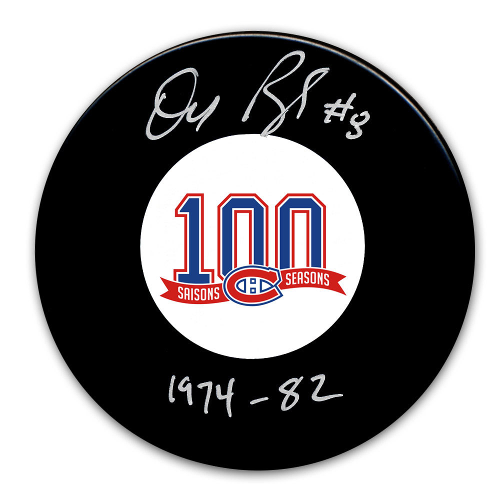 Doug Risebrough Montreal Canadiens 100th Anniversary Autographed Puck ...