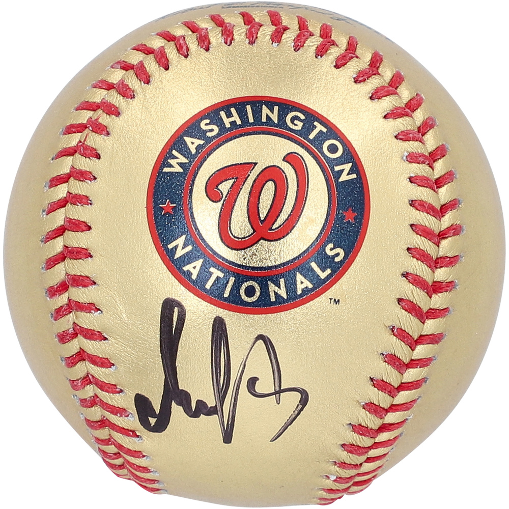 Alex Ovechkin Washington Capitals Autographed Washington Nationals Gold ...