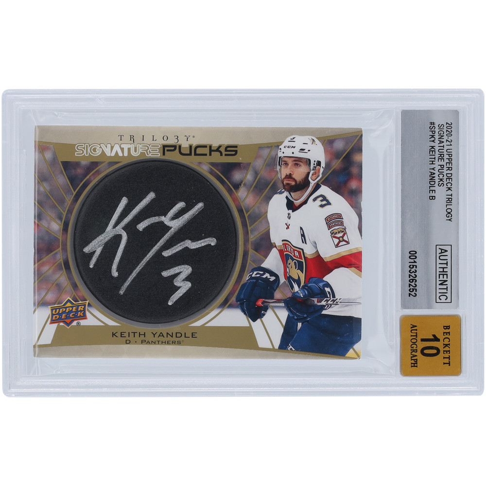 Keith Yandle Florida Panthers Autographed 2019-20 Upper Deck Trilogy ...