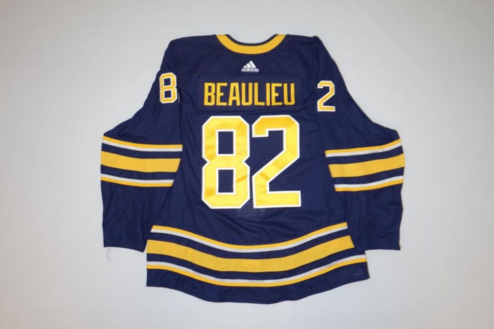 Nathan Beaulieu 2018-19 Buffalo Sabres Set 2 Home Jersey - NHL Auctions