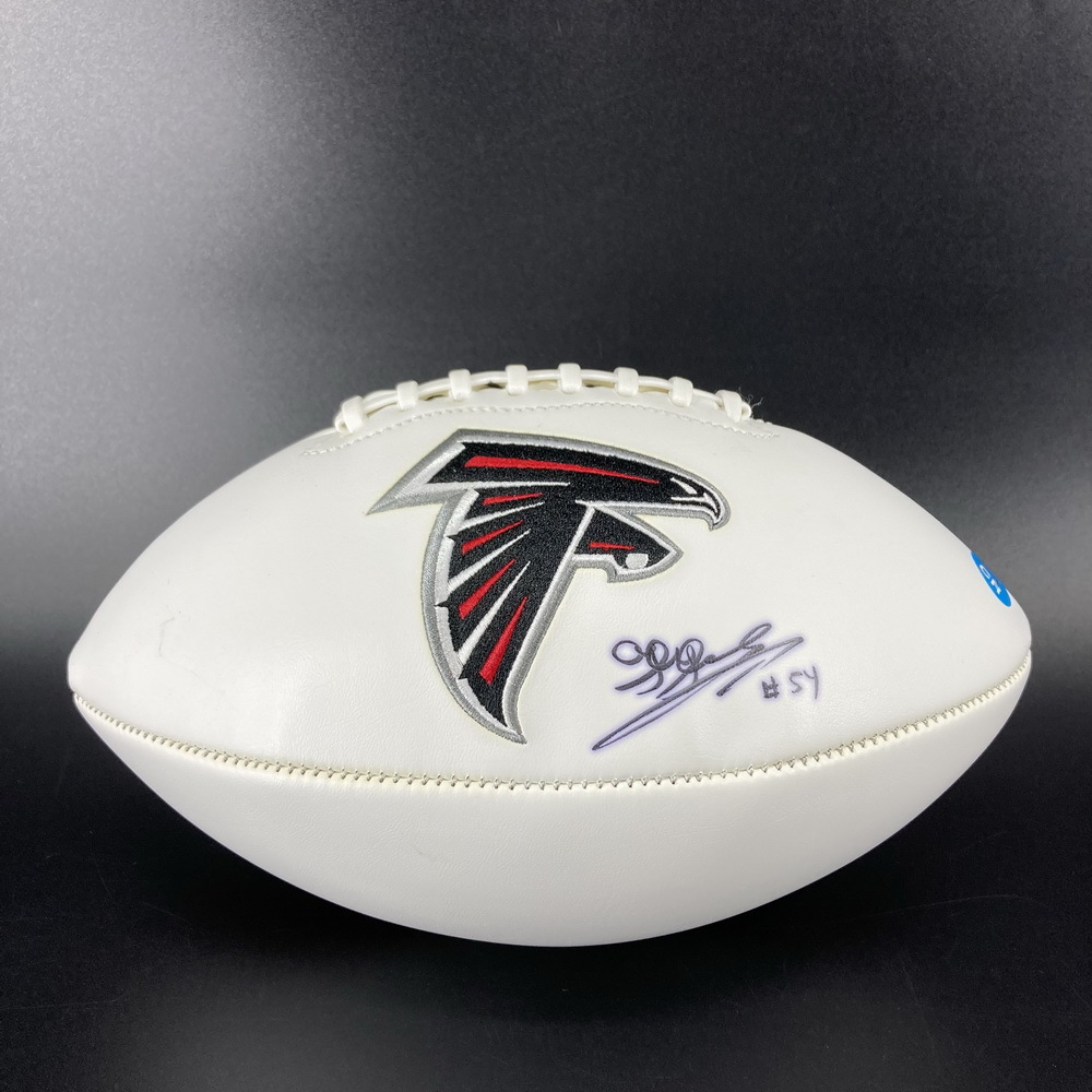 Falcons - Foyesade Oluokun Signed Panel Ball with Falcons Logo | The ...