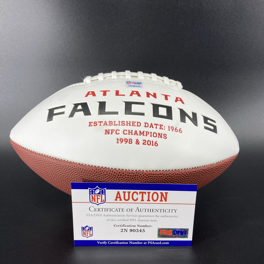 Falcons - Foyesade Oluokun Signed Panel Ball with Falcons Logo | The ...