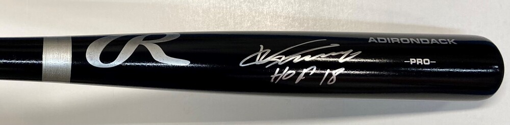 Vladimir Guerrero Sr. Autographed "HOF 18" Black Rawlings Bat | MLB ...