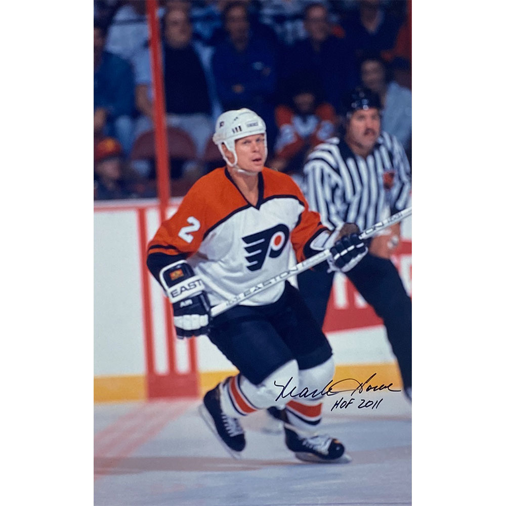 Mark Howe Autographed Philadelphia Flyers Mounted 16X24 Photo - NHL ...
