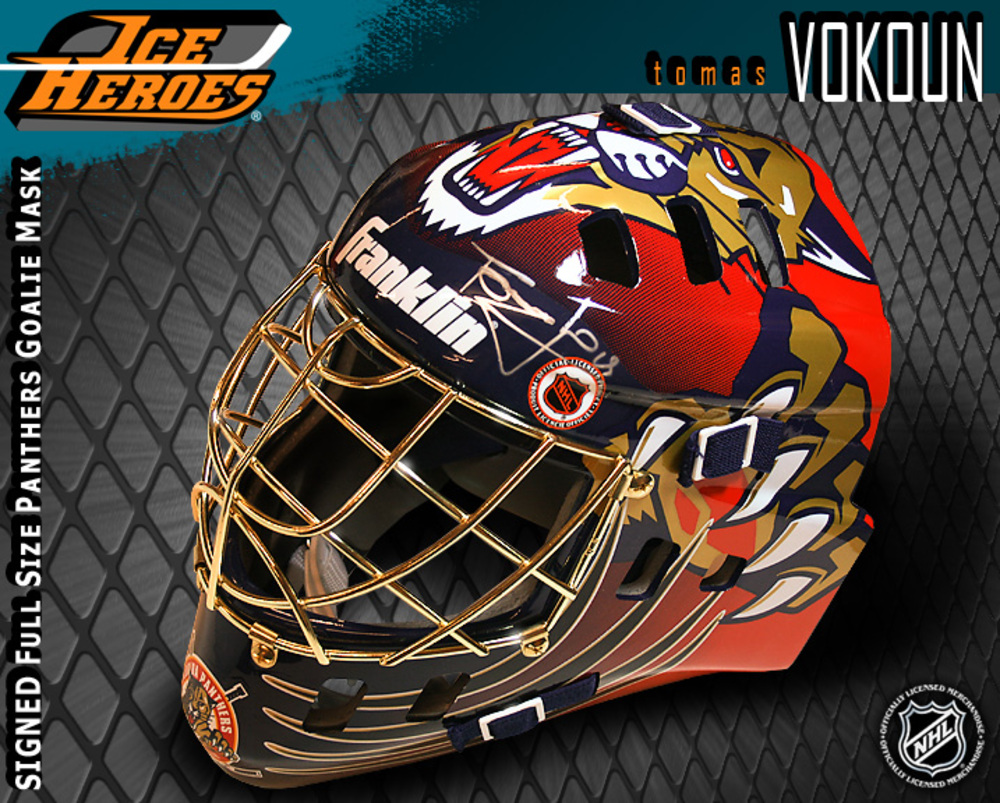 TOMAS VOKOUN Signed Florida Panthers Full Size Goalie Mask - NHL Auctions