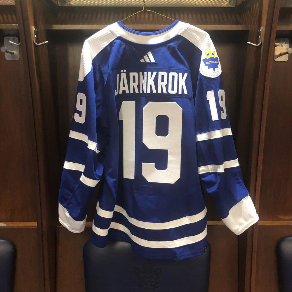 #19 Calle Jarnkrok 2022-23 Reverse Retro Game Worn Sweater w ...