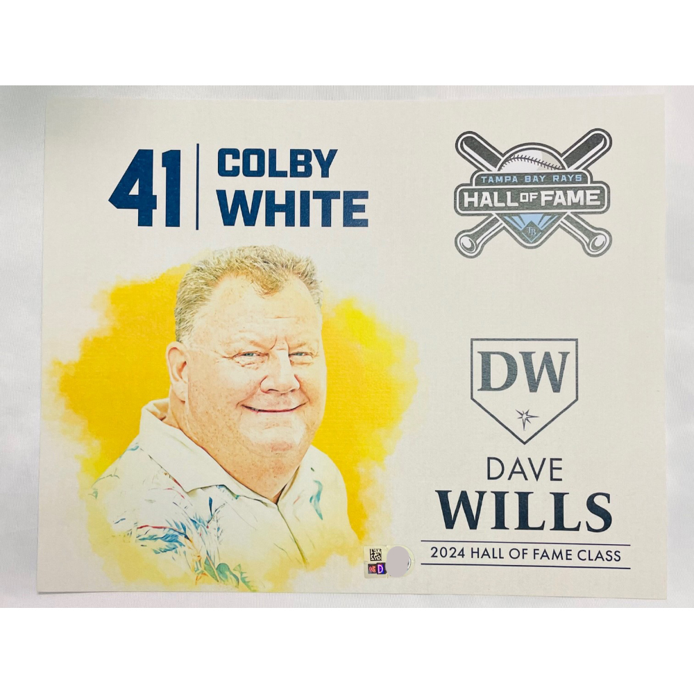 Team Issued Locker Tag: Colby White - Dave Wills Rays Hall of Fame ...
