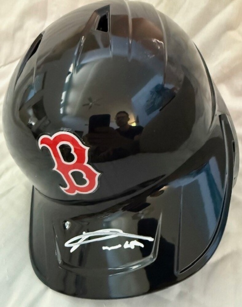 Kristian Campbell Autographed Red Sox Helmet | MLB Auctions