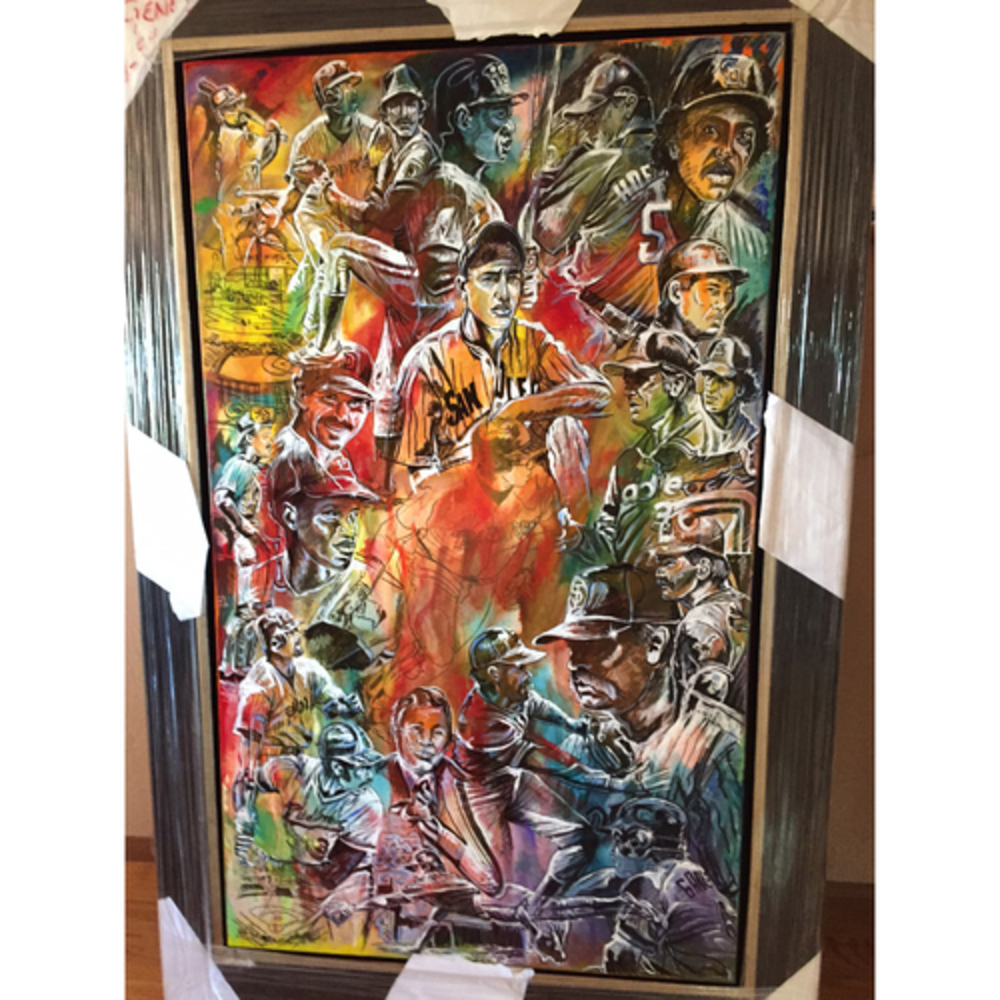 2016 MLB All-Star FanFest Painting by Artist Gene Locklear | MLB Auctions