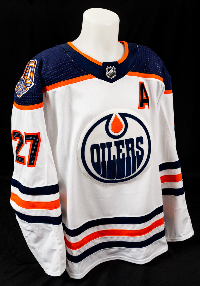 Milan Lucic #27 - Autographed 2018-19 Edmonton Oilers vs Calgary Flames ...