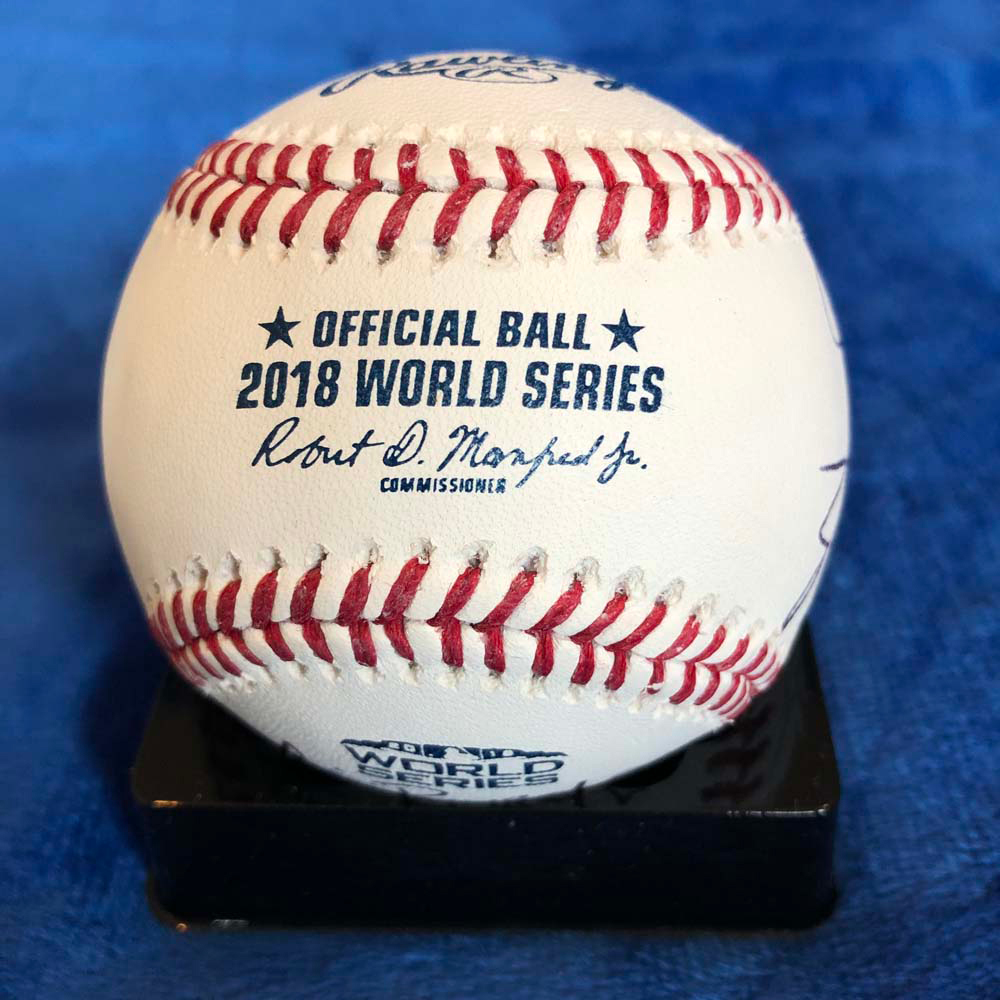UMPS CARE AUCTION: 2018 World Series Baseball Crew Signed | MLB Auctions