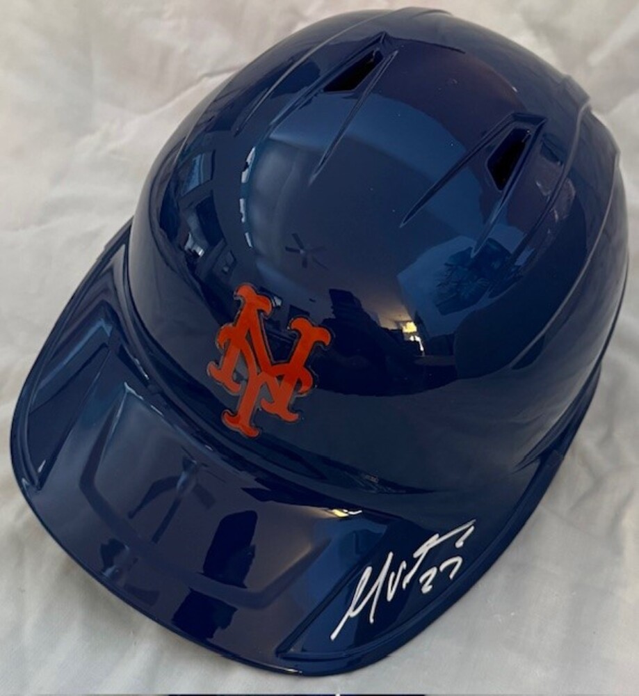 Mark Vientos Autographed Mets Helmet | MLB Auctions