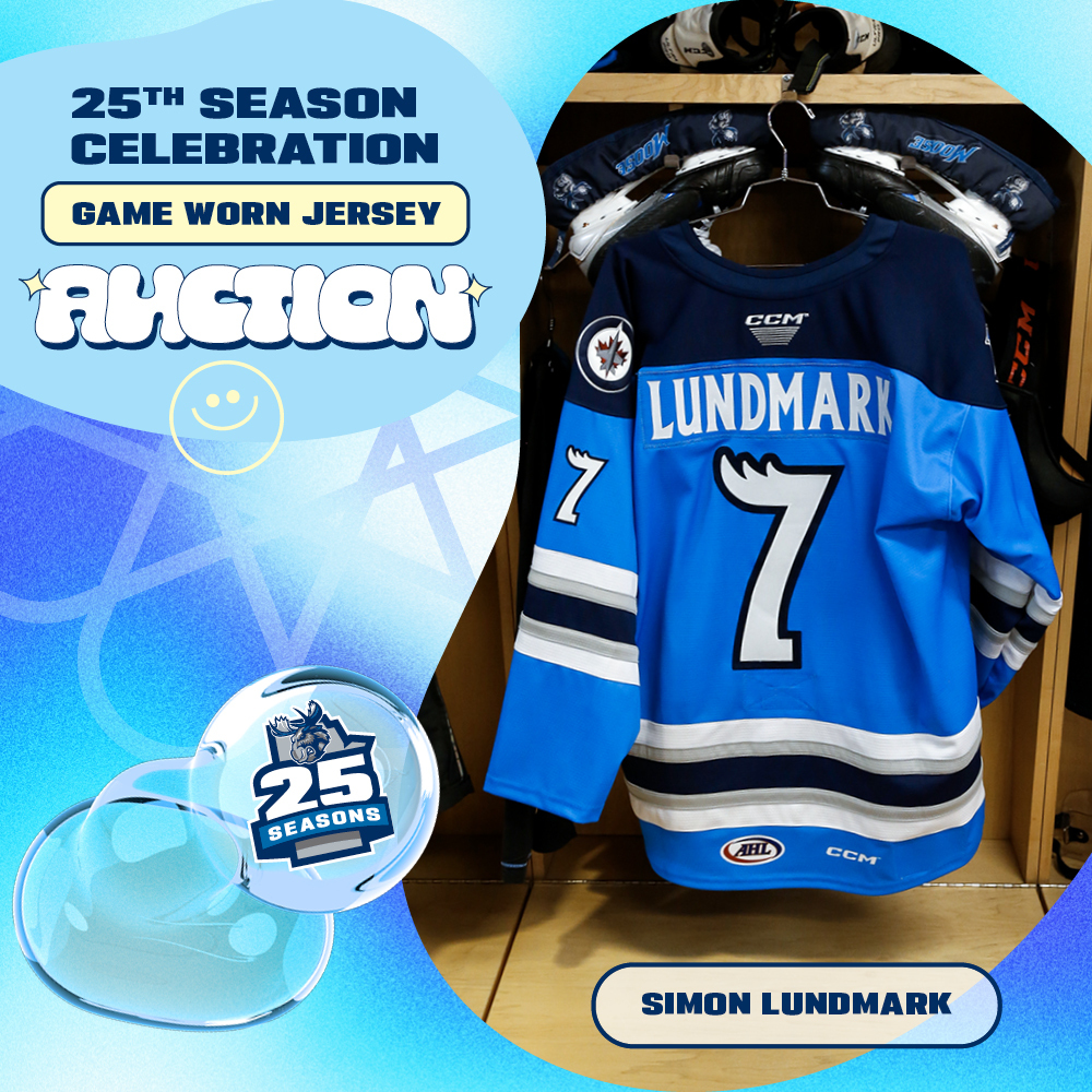SIMON LUNDMARK Game Worn 25th Season Jersey - NHL Auctions