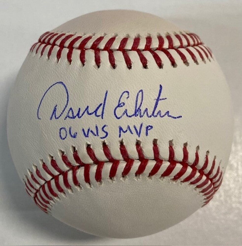 David Eckstein Autographed "06 WS MVP" Baseball | MLB Auctions