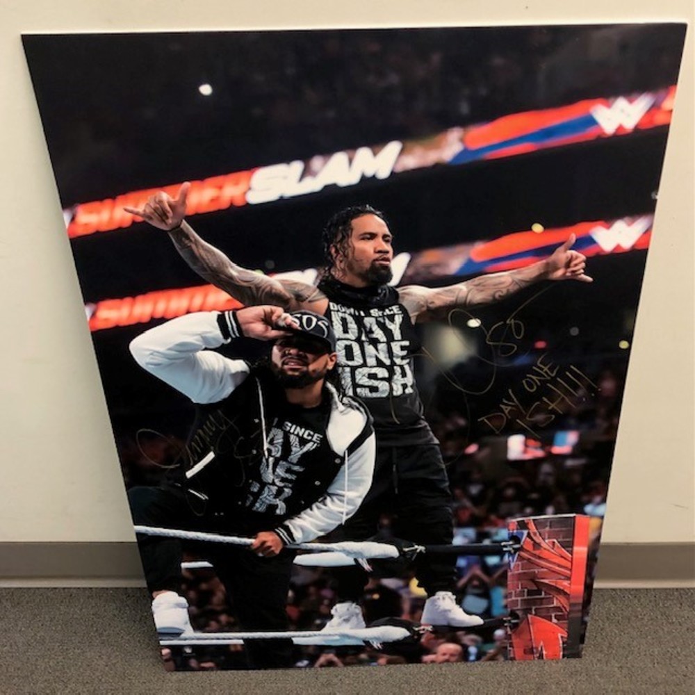 The Usos SIGNED Large Photo Print | WWE Auction