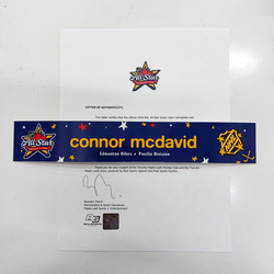 Connor McDavid 2024 NHL All-Star Locker Room Nameplate | Real Sports ...