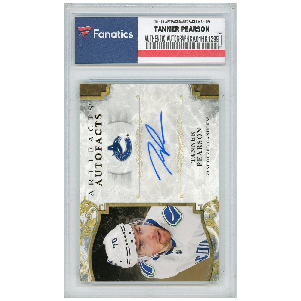 Tanner Pearson Vancouver Canucks Autographed 2019-20 Upper Deck ...