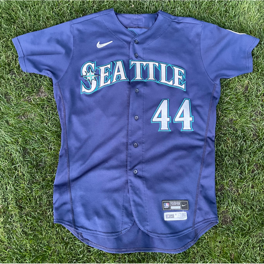Julio Rodriguez Game Used Jersey - ALDS Game 1 (2-4, 3B, 2B, BB, 2 RBI ...