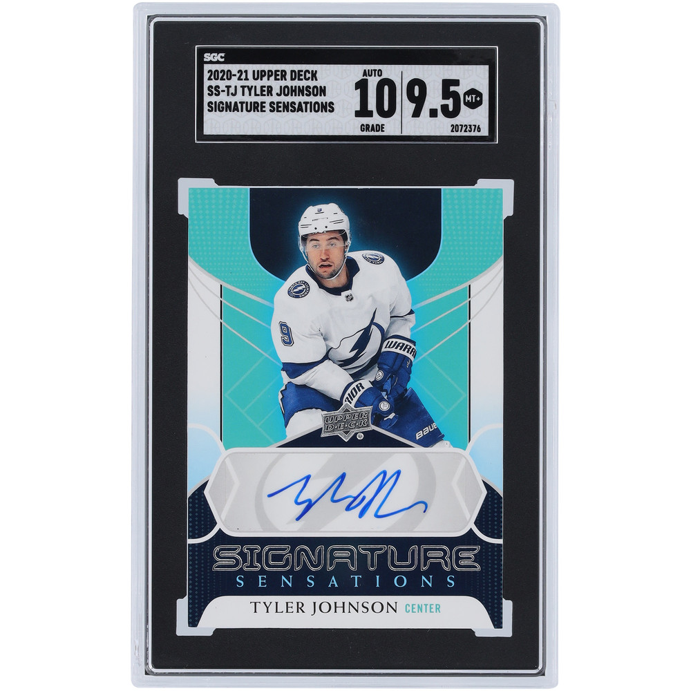 Tyler Johnson Tampa Bay Lightning Autographed 2020-21 Upper Deck Series ...