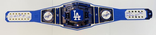 Los Angeles Dodgers Autographed Authentic Wrestling Belt (Betts ...