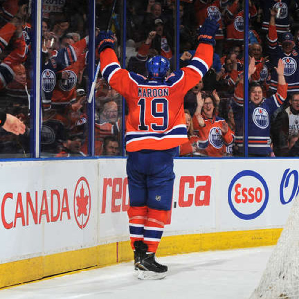 Patrick Maroon #19 - Autographed 2015-16 Edmonton Oilers Game Used ...