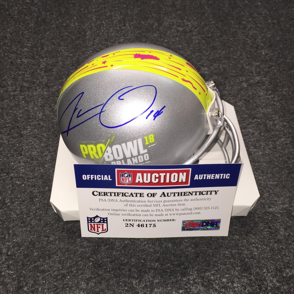 NFL - Browns Jarvis Landry signed 2018 Pro Bowl mini helmet | The ...