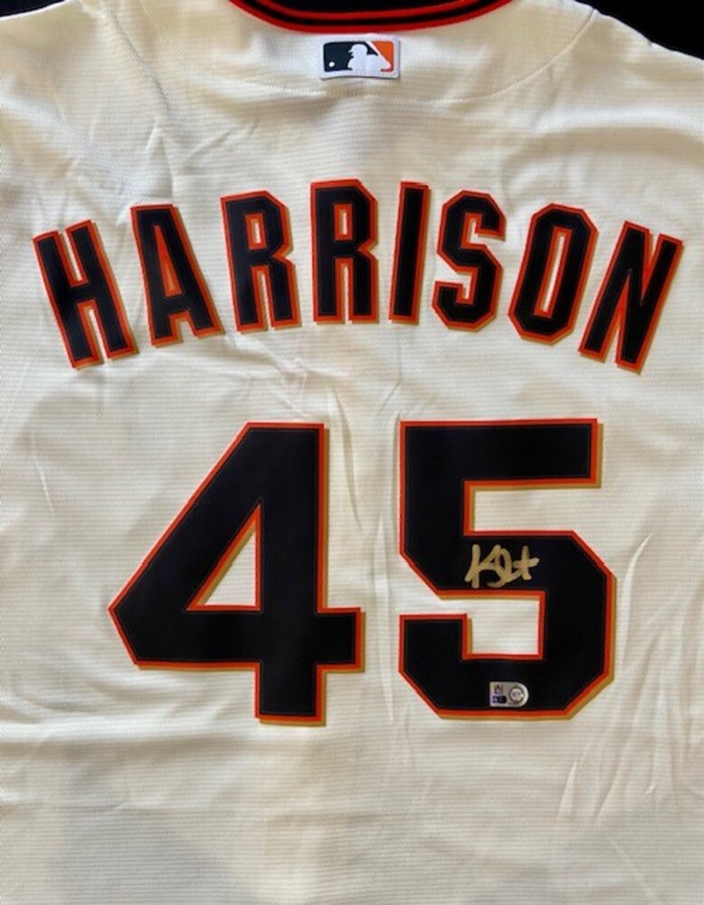 Kyle Harrison Autographed Giants Cream Replica Jersey | MLB Auctions