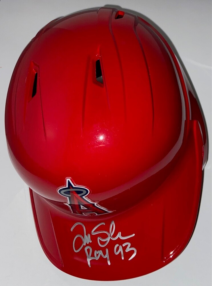 Tim Salmon Autographed "93 AL ROY" Angels Batting Helmet | MLB Auctions