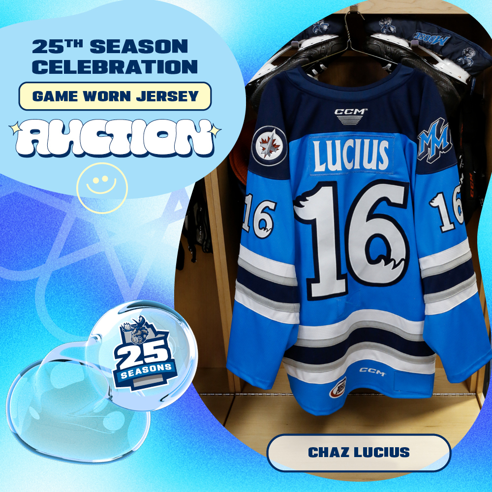 CHAZ LUCIUS Team Issued 25th Season Jersey - NHL Auctions